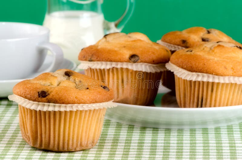 Fresh muffins stock image. Image of ceramics, coffee - 31487879