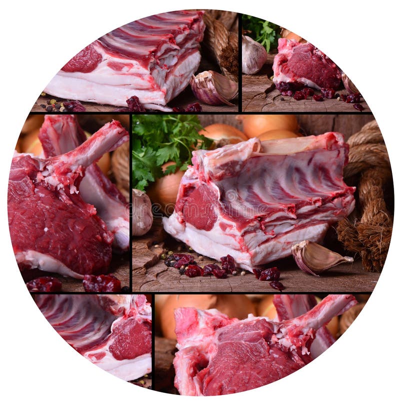 Fresh mutton meat stock photo. Image of domestic, carcass - 93021262