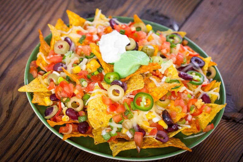 Nachos stock photo. Image of sauce, colored, snack, culture - 38397160