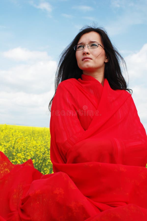 Fresh nature look stock image. Image of cloud, long, glasses - 124969