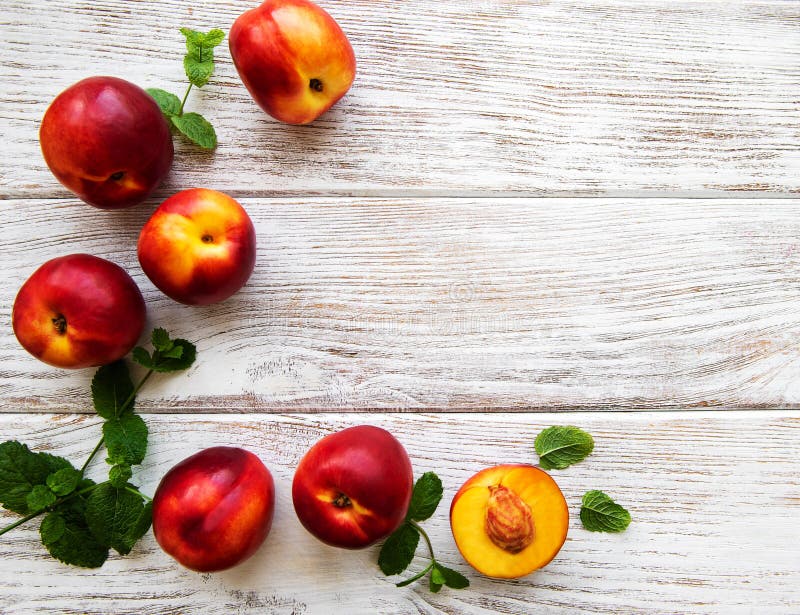 Fresh nectarines stock photo. Image of season, juicy - 141934910