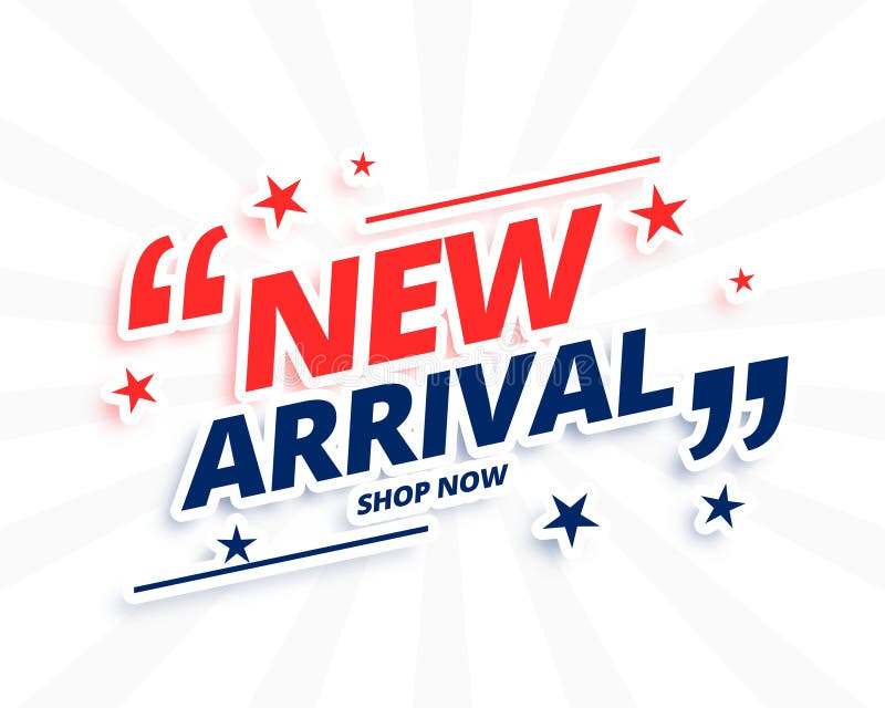 Fresh and Newest Arrival Sticker Template for Web or Retail Store Stock ...