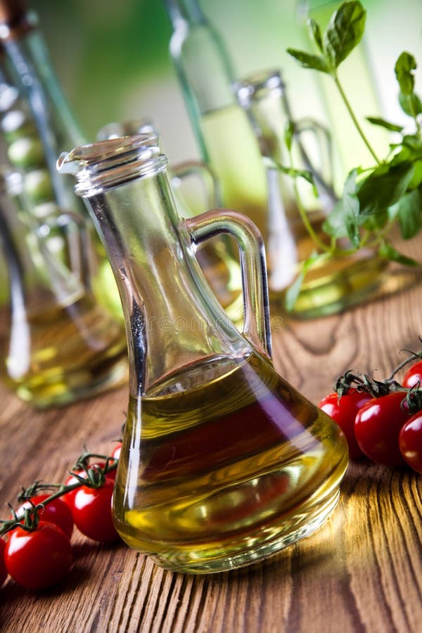 Fresh Olive Oil, Mediterranean Rural Theme Stock Image - Image of black ...