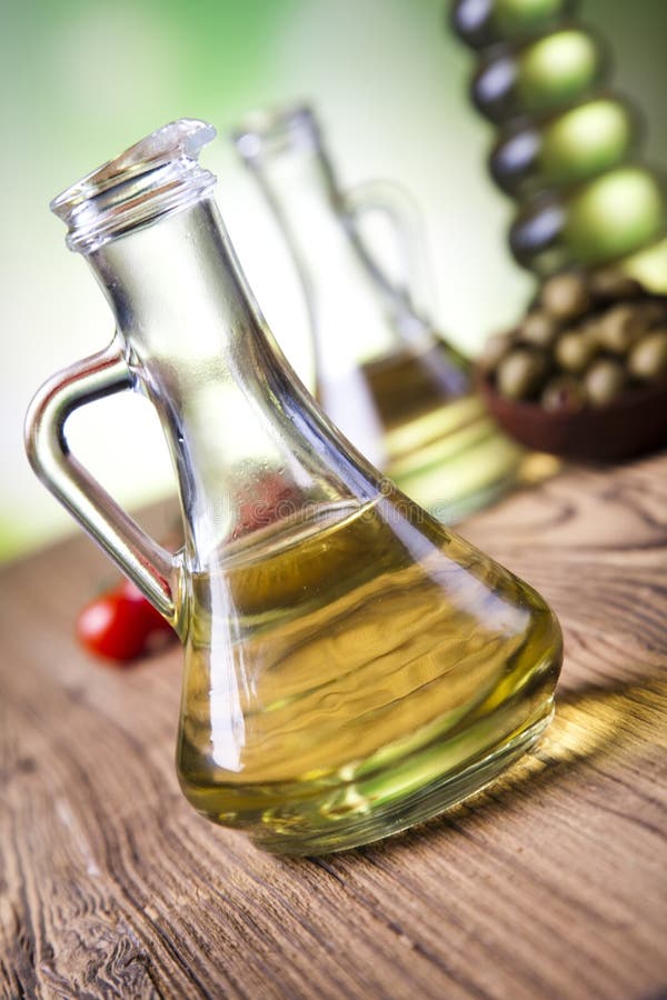 Fresh olive oil stock image. Image of olive, basil, cooking - 65027703