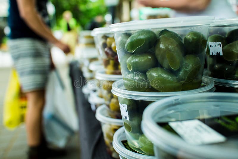 Fresh olives on display stock photo. Image of produce - 30933028