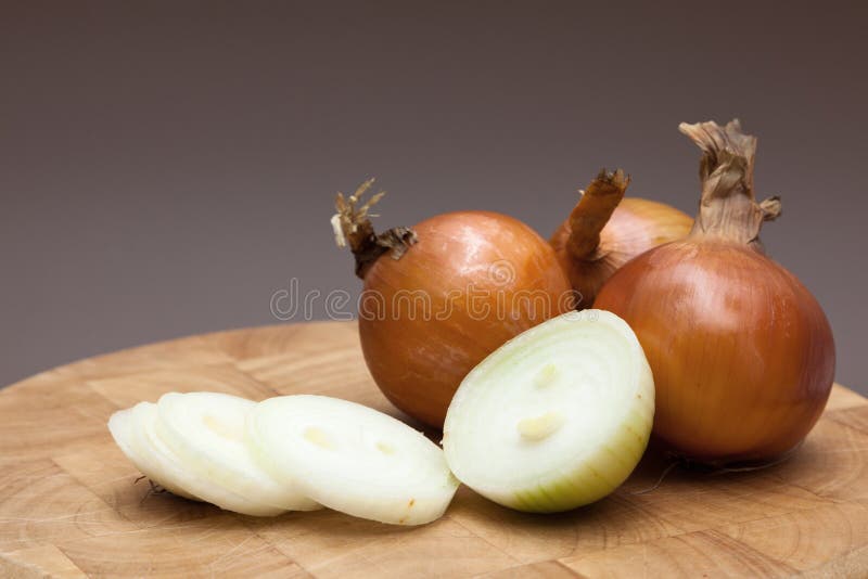 Fresh onions stock photo. Image of board, brown, vegetarian - 22386168