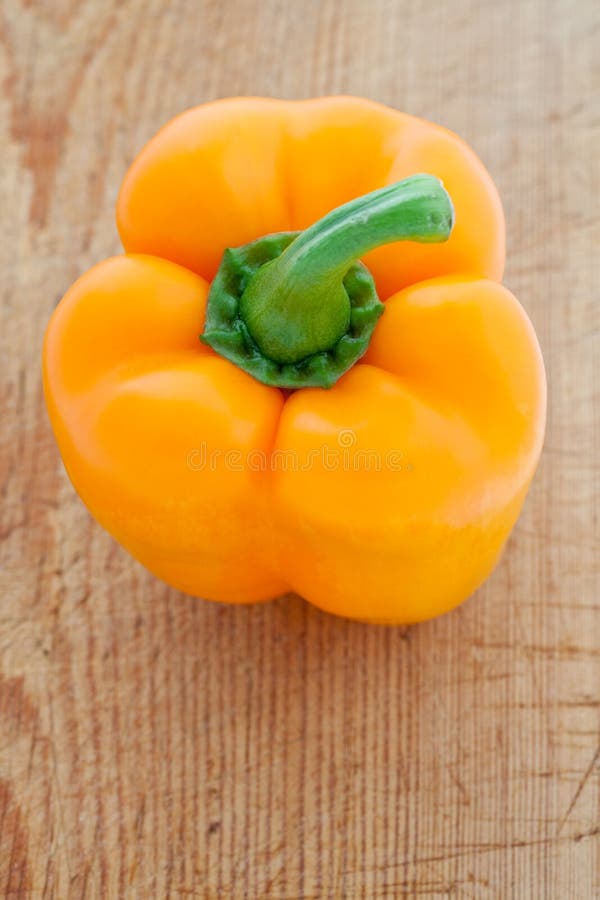 Fresh orange bell pepper stock image. Image of orange - 11730635
