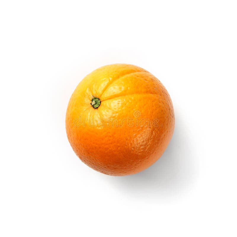 Fresh Orange Fruit Isolated on White Background. Orange Citrus, Top ...
