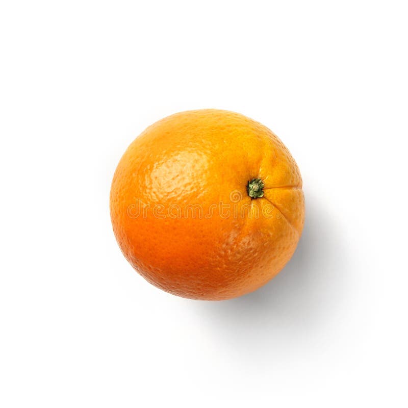 Fresh Orange Fruit Isolated on White Background. Orange Citrus, Top ...