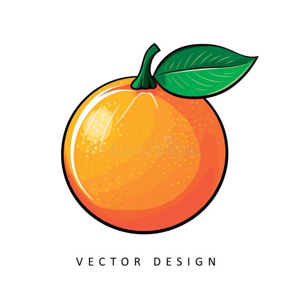 Fresh Orange Fruit Vector Design AI Generated Stock Illustration - Illustration of organic ...