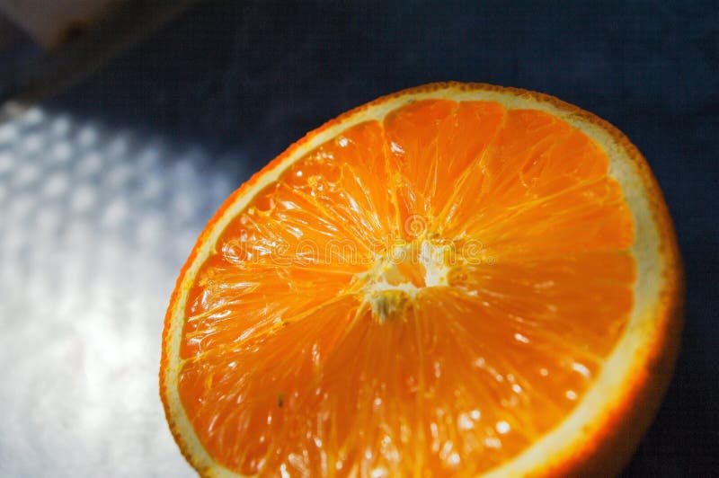 Fresh Orange Halved in Closeup, Oranges Cut in Half Stock Photo - Image ...