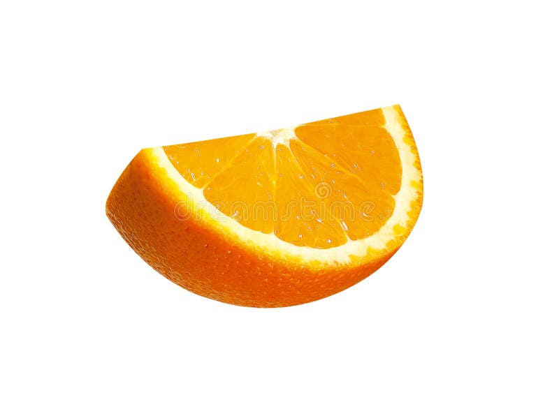 Fresh Orange Isolated on White Background Slice Orange and Full Orange ...