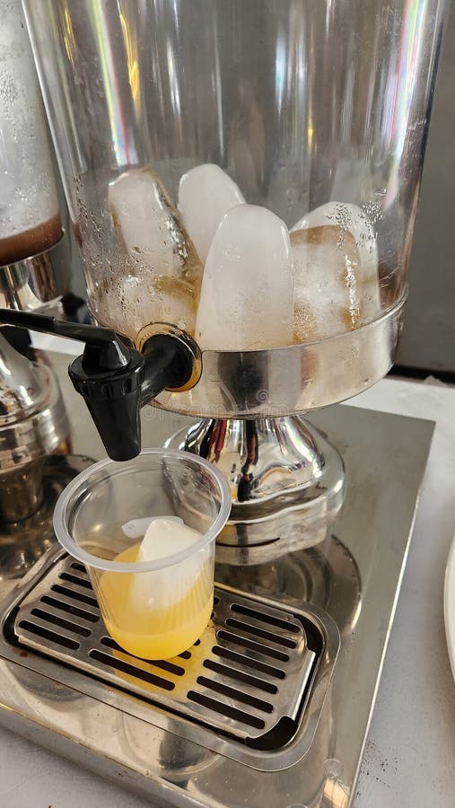 Fresh Orange Juice Mixed with Ice in Hot Weather Stock Image - Image of ...