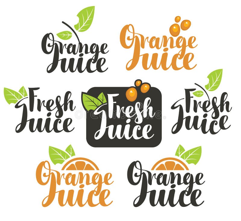 Orange Juice Font Stock Illustrations – 6,129 Orange Juice Font Stock ...