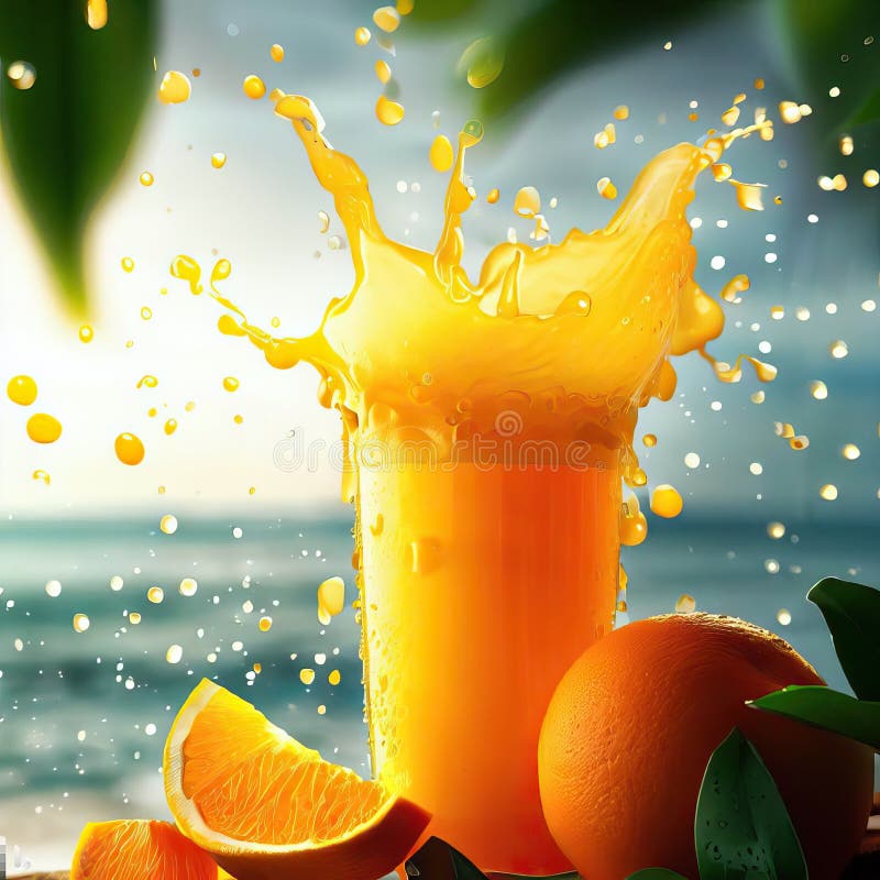 Fresh Orange Juice stock photo. Image of isolated, food - 29022288