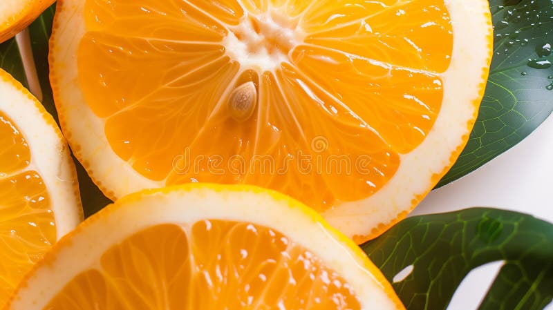 Fresh Orange Juice Splashing with an Orange Fruit, Isolated on White ...