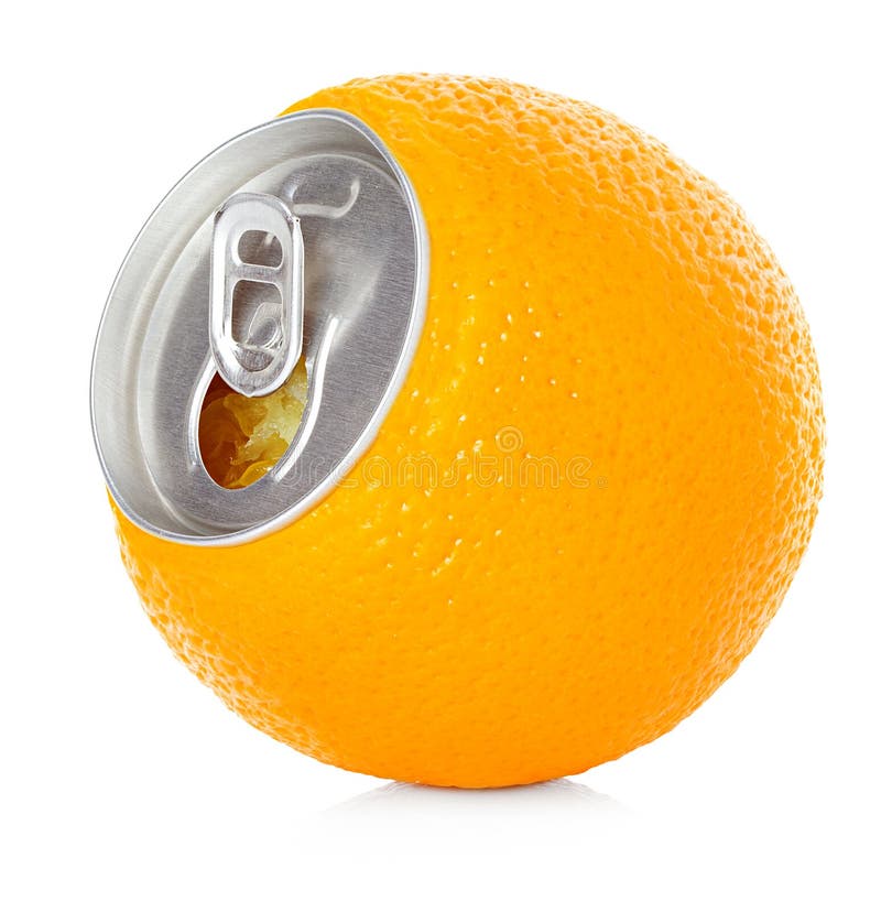 Fresh Orange Juice in a Tin Stock Image - Image of natural, alcoholic ...