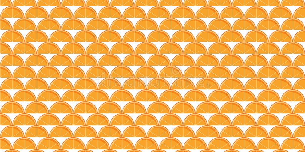 Fresh Orange Pattern Design Vector Illustration Stock Vector - Illustration of yellow, design ...