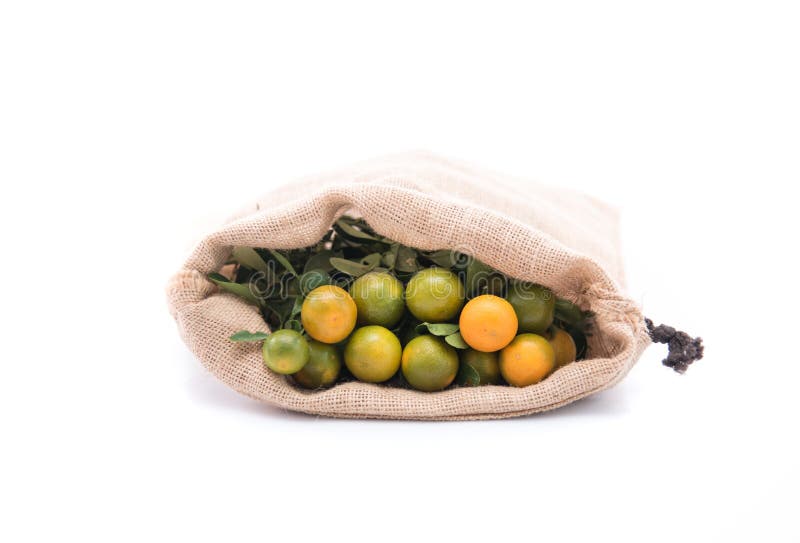 Orange Sack Citrus Stacked Fruits Stock Image - Image of natural ...