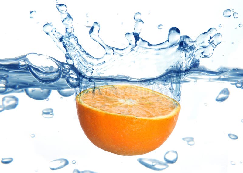 Fresh Orange , Water Splash Stock Photo - Image of cold, drop: 5741540