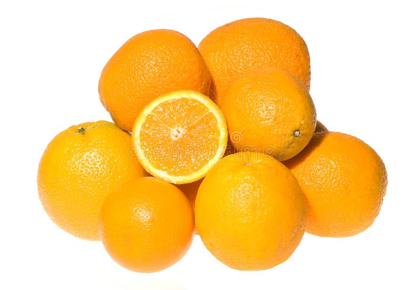 Fresh oranges stock photo. Image of healthy, vitamin, ripe - 9879328