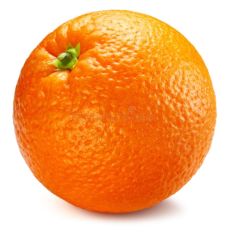 Orange Isolated on White Background Stock Photo - Image of closeup ...