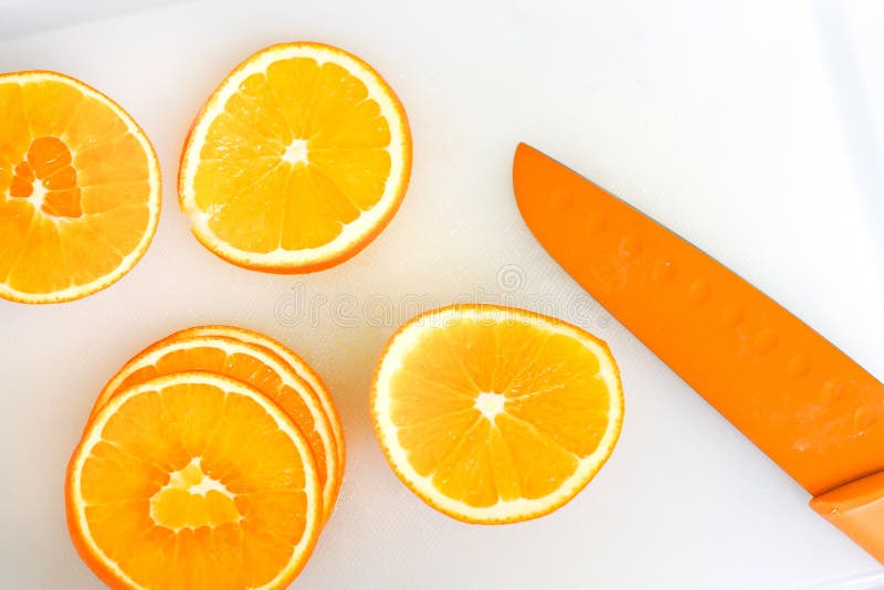Fresh oranges sliced stock photo. Image of organic, pieces - 30615044