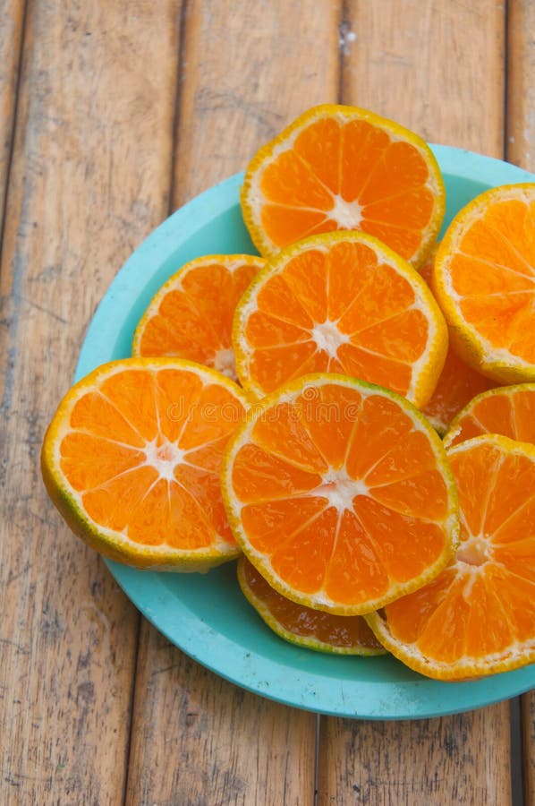 Fresh oranges sliced stock image. Image of nutritious - 64300153