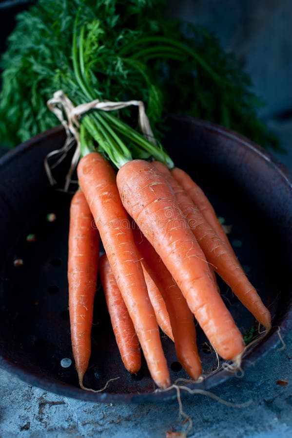 Organic Carrots stock photo. Image of gardening, vegetable - 35358958