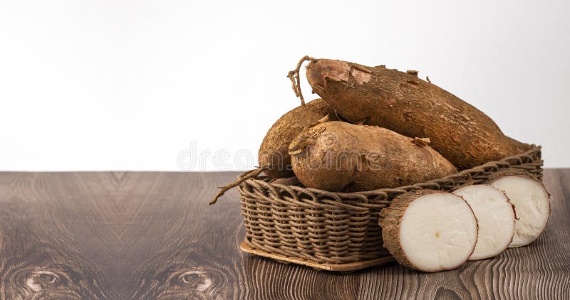 Fresh Organic Cassava Root - Manihot Esculenta Stock Image - Image of ...