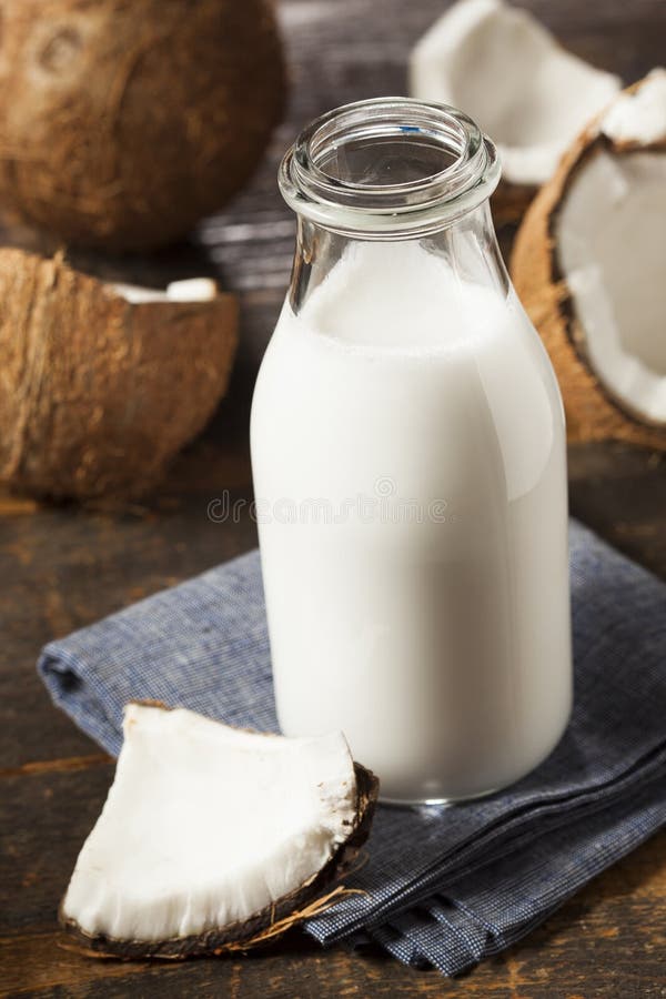 Fresh Organic Coconut Milk stock image. Image of drink - 35706849