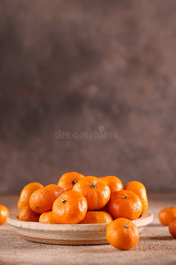 Organic Fruit Citrus Tangerine Stock Photo - Image of leaf, color ...