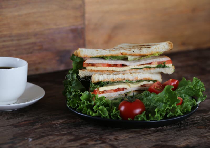 Food sandwich stock photo. Image of fresh, wooden, gourmet - 218258628