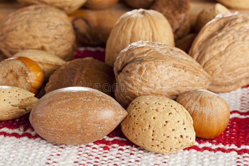 Fresh Organic Mixed Nuts stock image. Image of walnut - 27898815