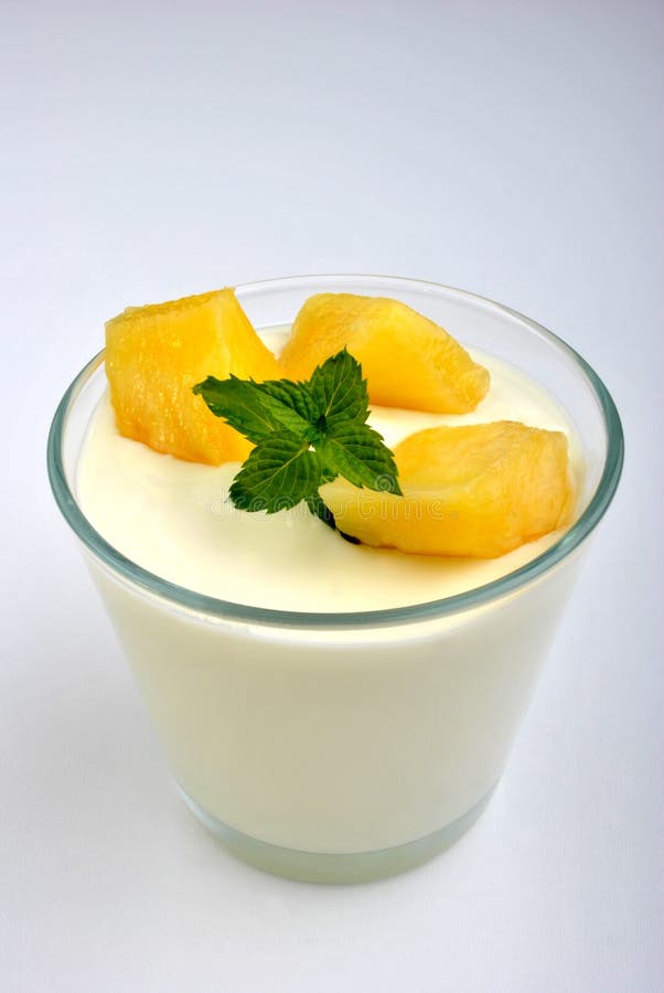 Fresh Organic Nature Yoghurt Stock Photo - Image of yoghurt, tasty ...