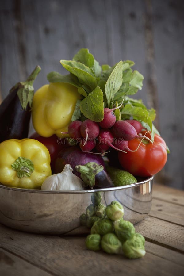 Fresh Organic Produce from the Garden Stock Image - Image of cabbage ...