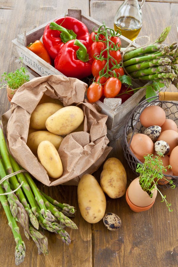Fresh organic produce stock photo. Image of potatoes - 39357498