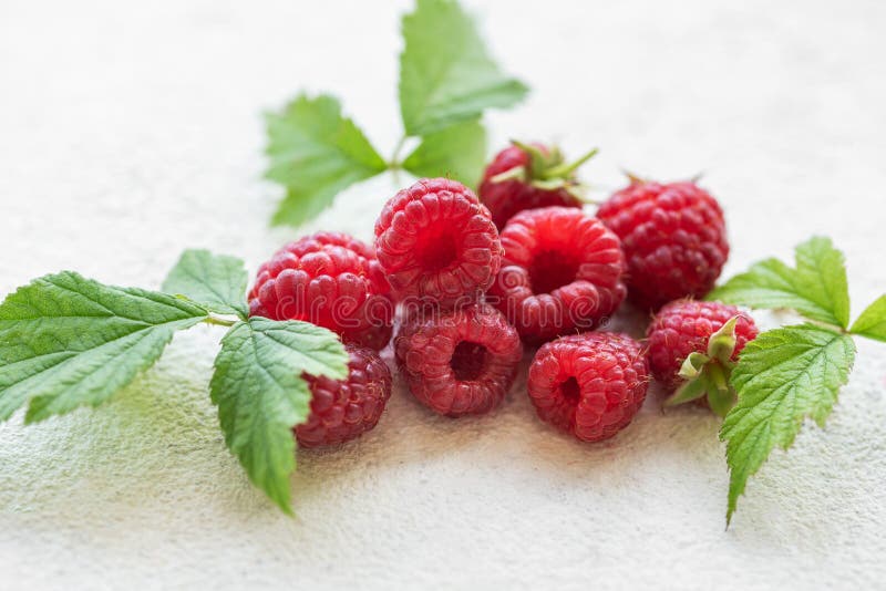 Fresh Organic Ripe Raspberry Stock Photo - Image of bowl, basket: 334057460