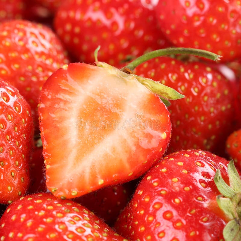 Fresh organic strawberries stock image. Image of summer - 34448549