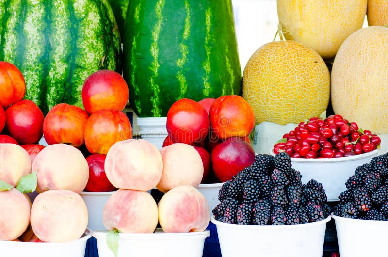 Fresh Organic Vegetables and Fruits Stock Image - Image of green, multi ...