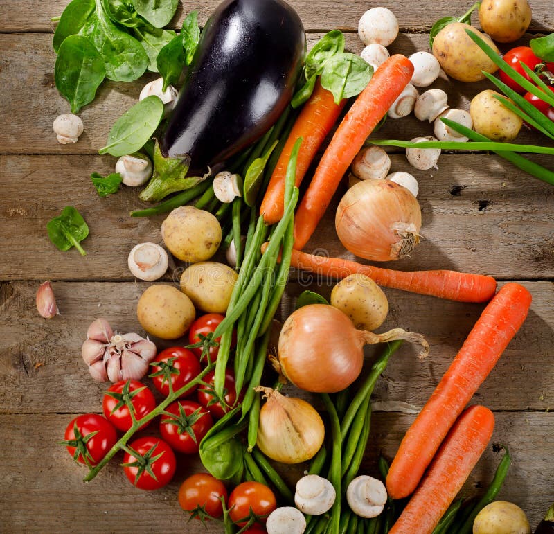 Fresh Organic Vegetables. Healthy Eating Stock Photo - Image of ...