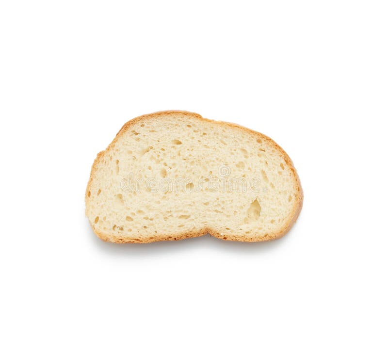 Fresh Oval Slice of Bread Made from White Wheat Flour Stock Image ...