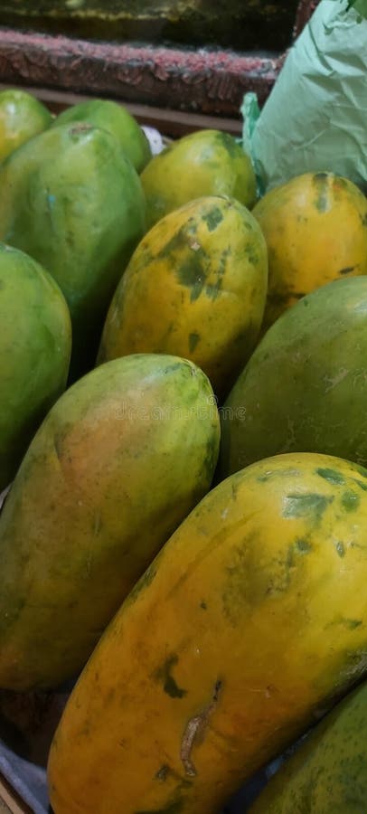Fresh Papaya in Jakarta stock image. Image of juice - 206844599