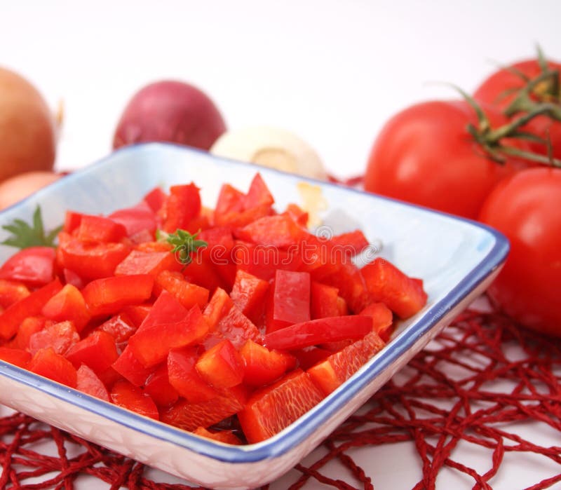 Fresh paprika salad stock photo. Image of food, healthy - 37202938