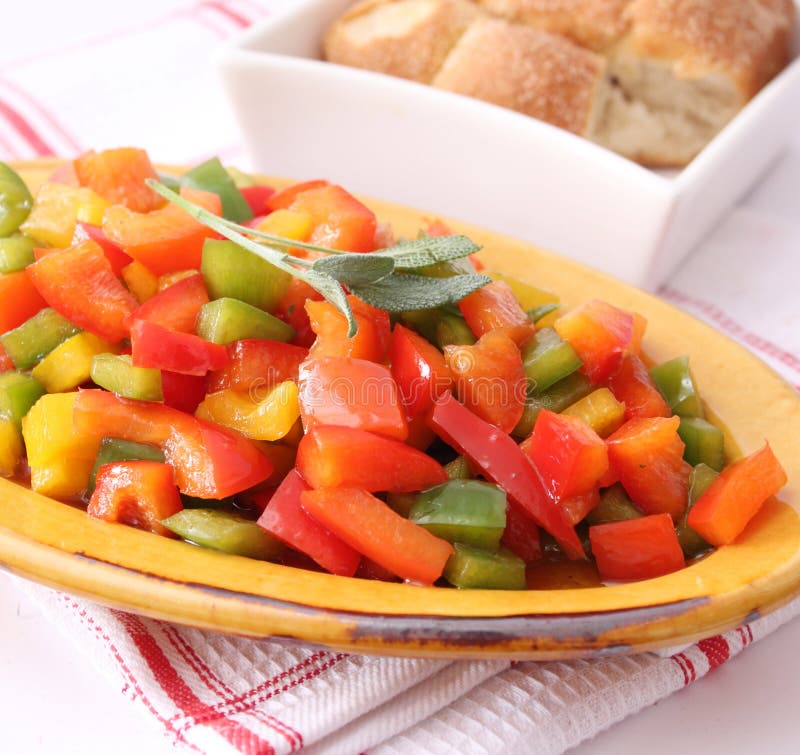 Fresh paprika salad stock image. Image of vegetable, chili - 37468497