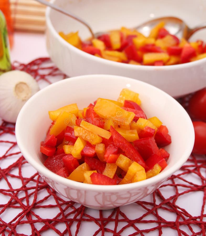 Fresh paprika salad stock photo. Image of fresh, cuisine - 37469262