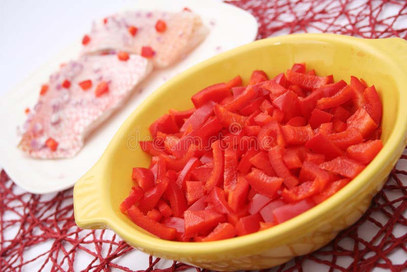 Fresh paprika salad stock image. Image of food, salad - 37491401