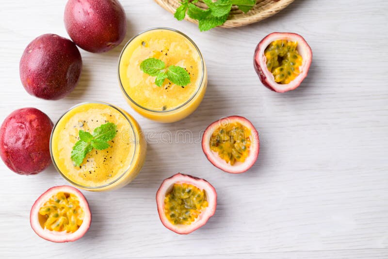 Fresh Passion Fruit in a Basket Picking with Hand Stock Photo - Image ...