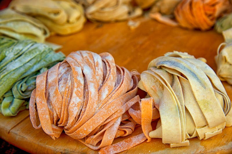 Fresh pasta stock photo. Image of market, delicious, orange - 24461160