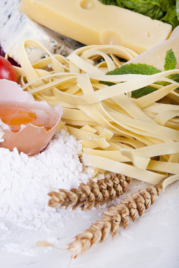 Fresh pasta stock image. Image of olive, healthy, creative - 37510503